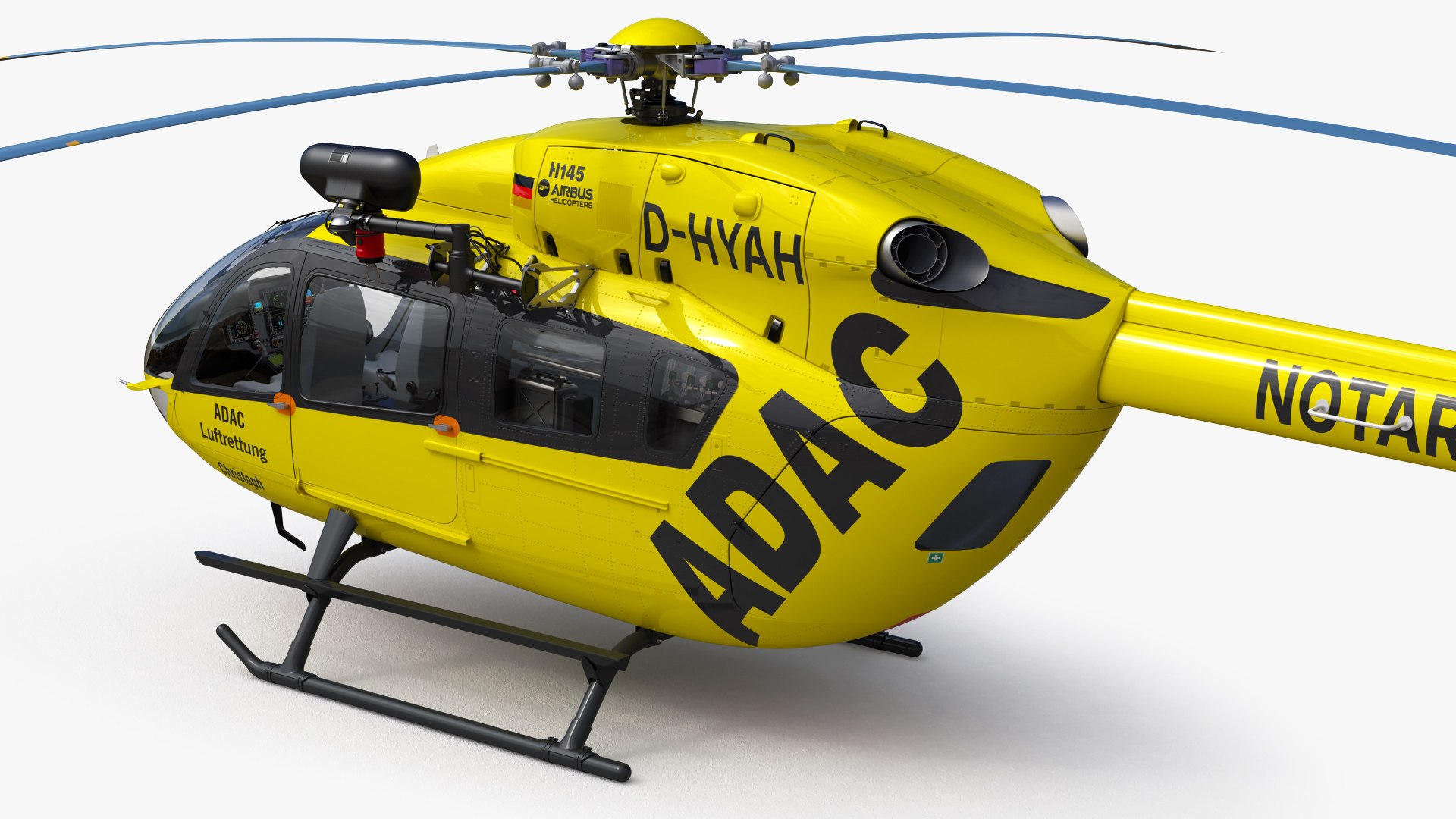 Airbus H145 Emergency ADAC Germany 3D model - TurboSquid 1732102