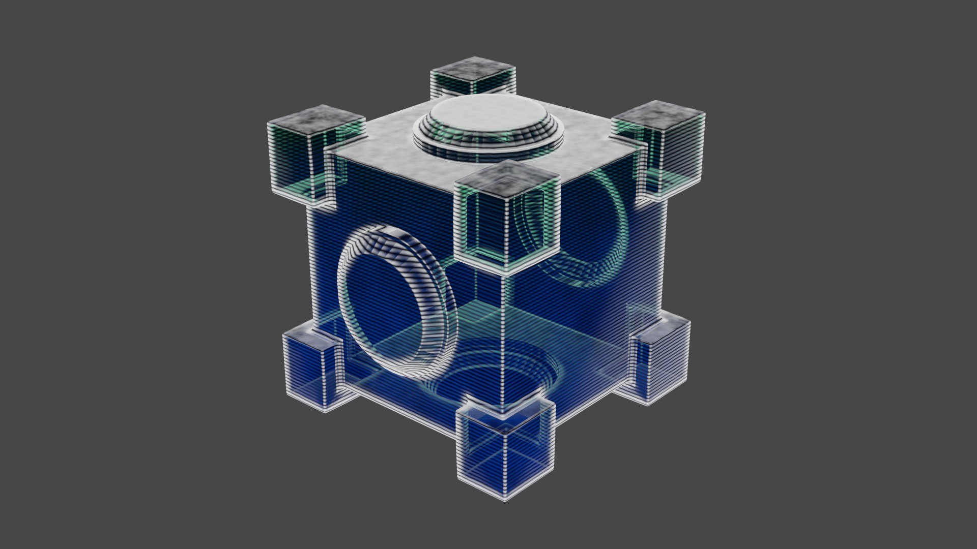 Science Fiction Future Cube 3D - TurboSquid 1998324