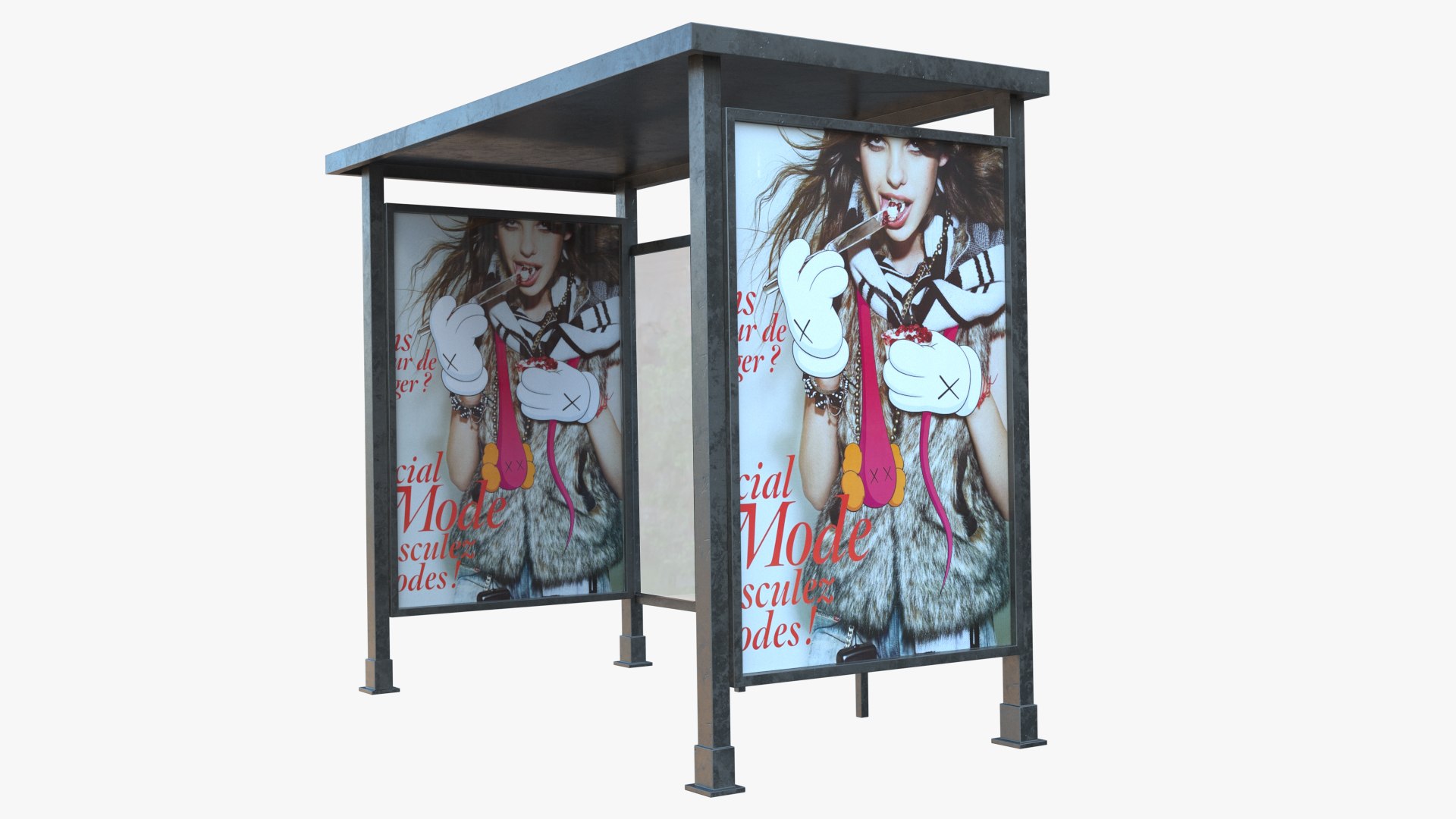 Bus Shelter 3D model - TurboSquid 1952484