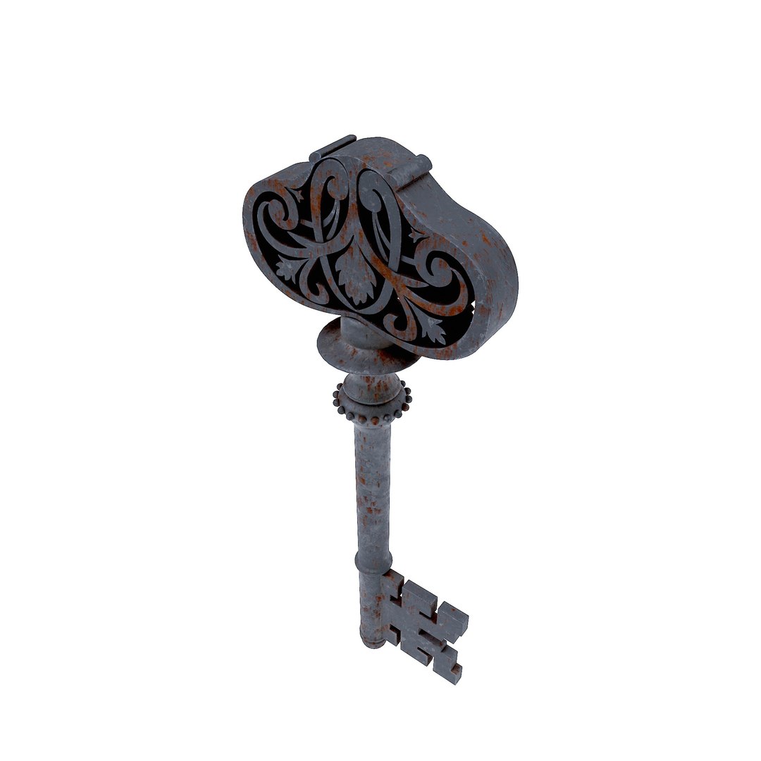 Antique Skeleton Key 3D Model - TurboSquid 1982744