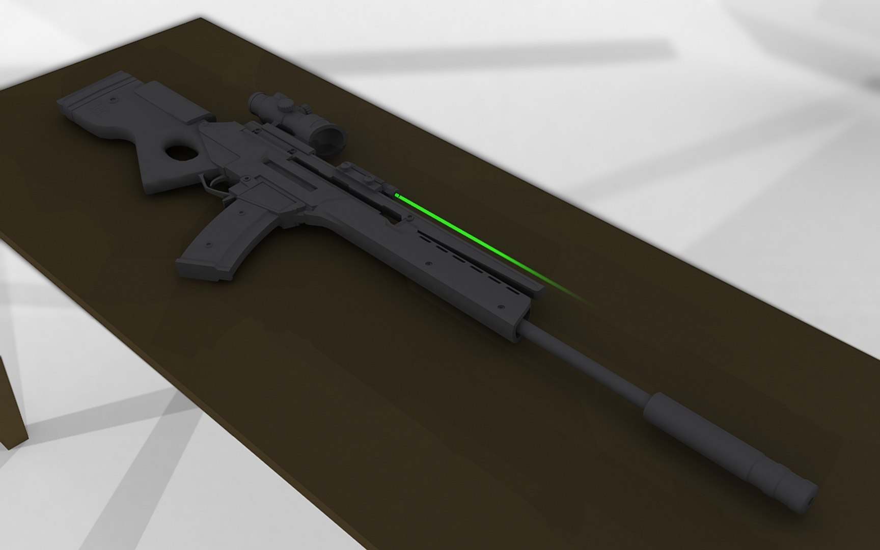 H K Sl8 Rifle 3d Model