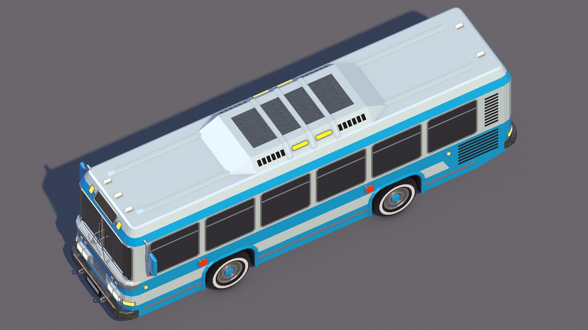 3D Vintage Bus model - TurboSquid 2149511