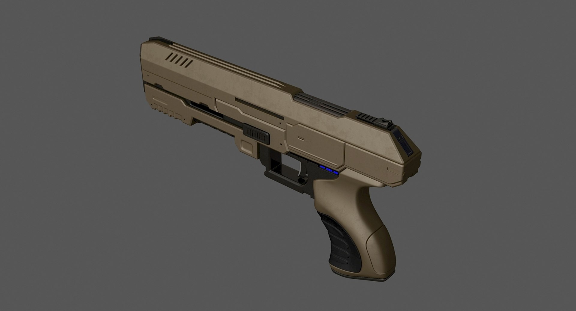 3D Sci-fi Pistol Model - TurboSquid 1293063