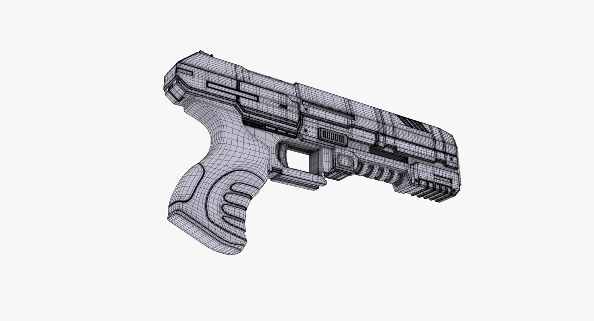 3D Sci-fi Pistol Model - TurboSquid 1293063