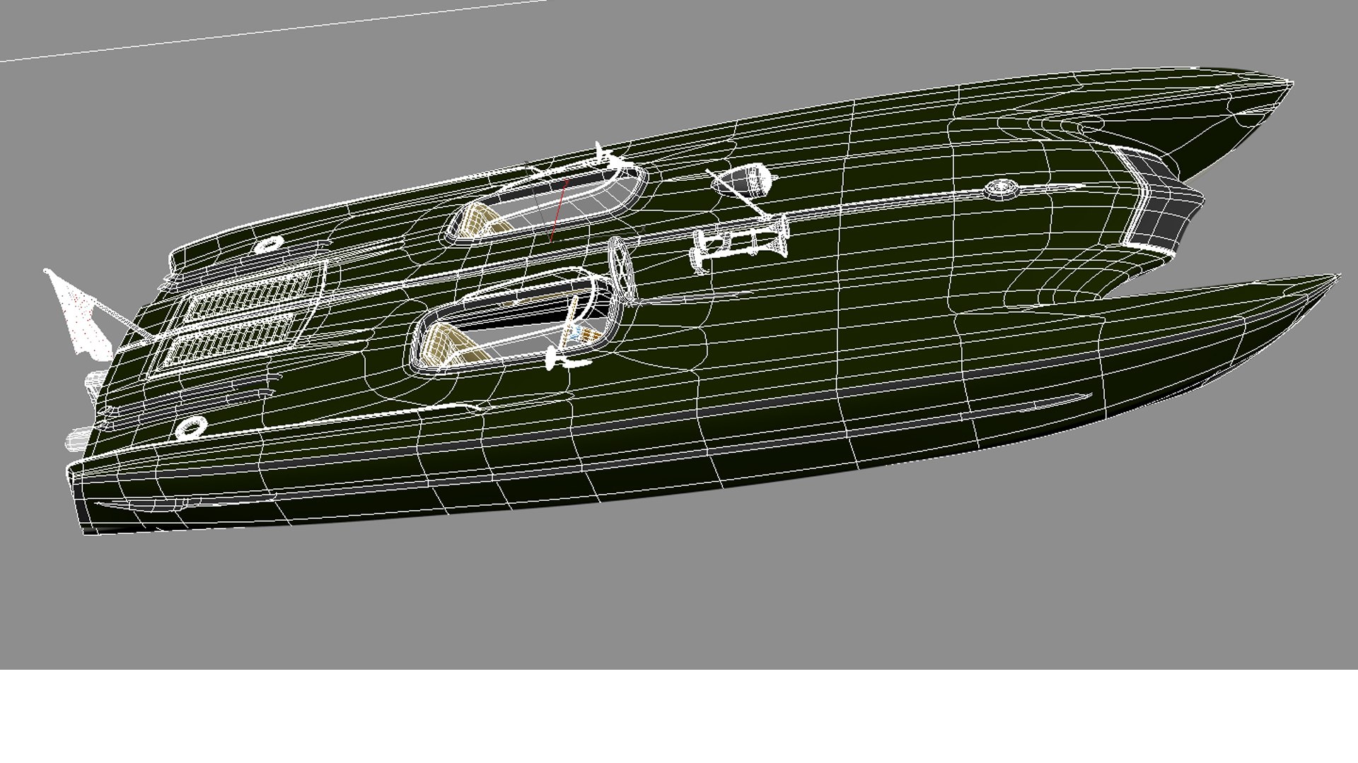 Retro Catamaran 3D - TurboSquid 2007405