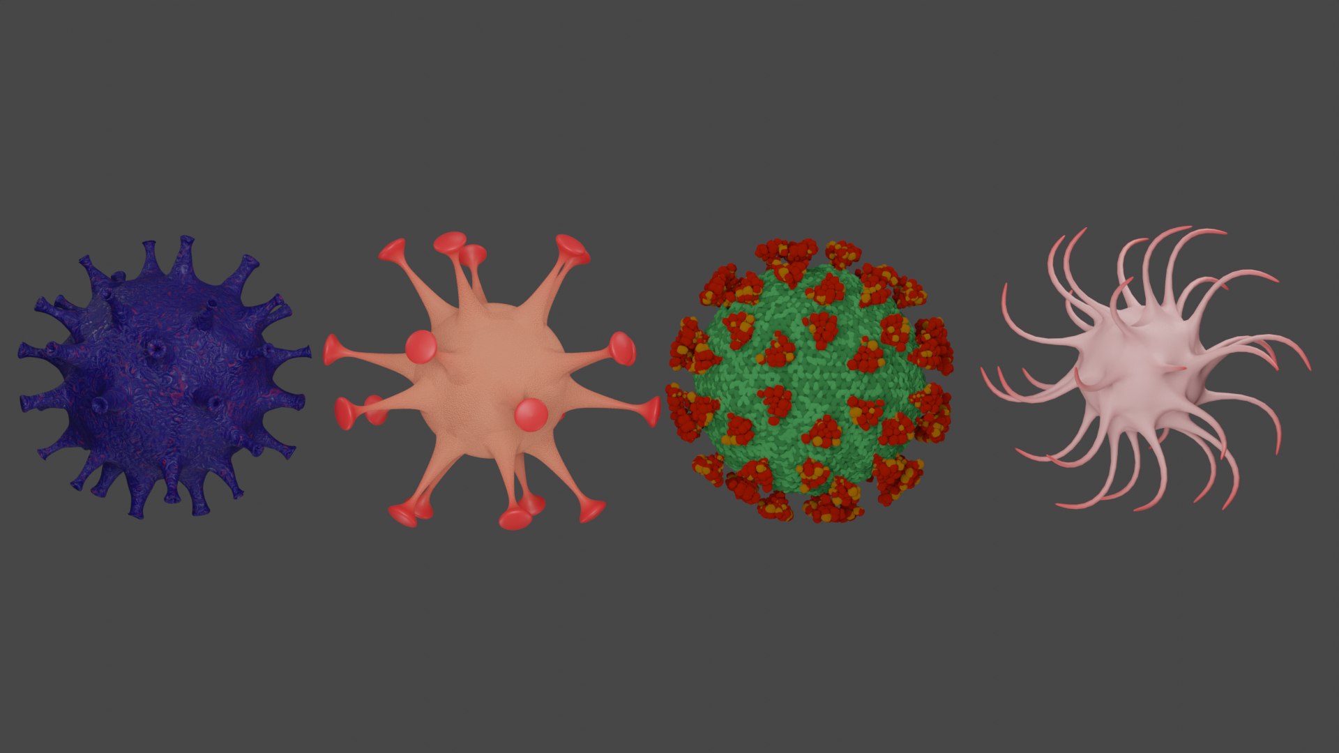 3D Model Virus Collection - TurboSquid 2133918