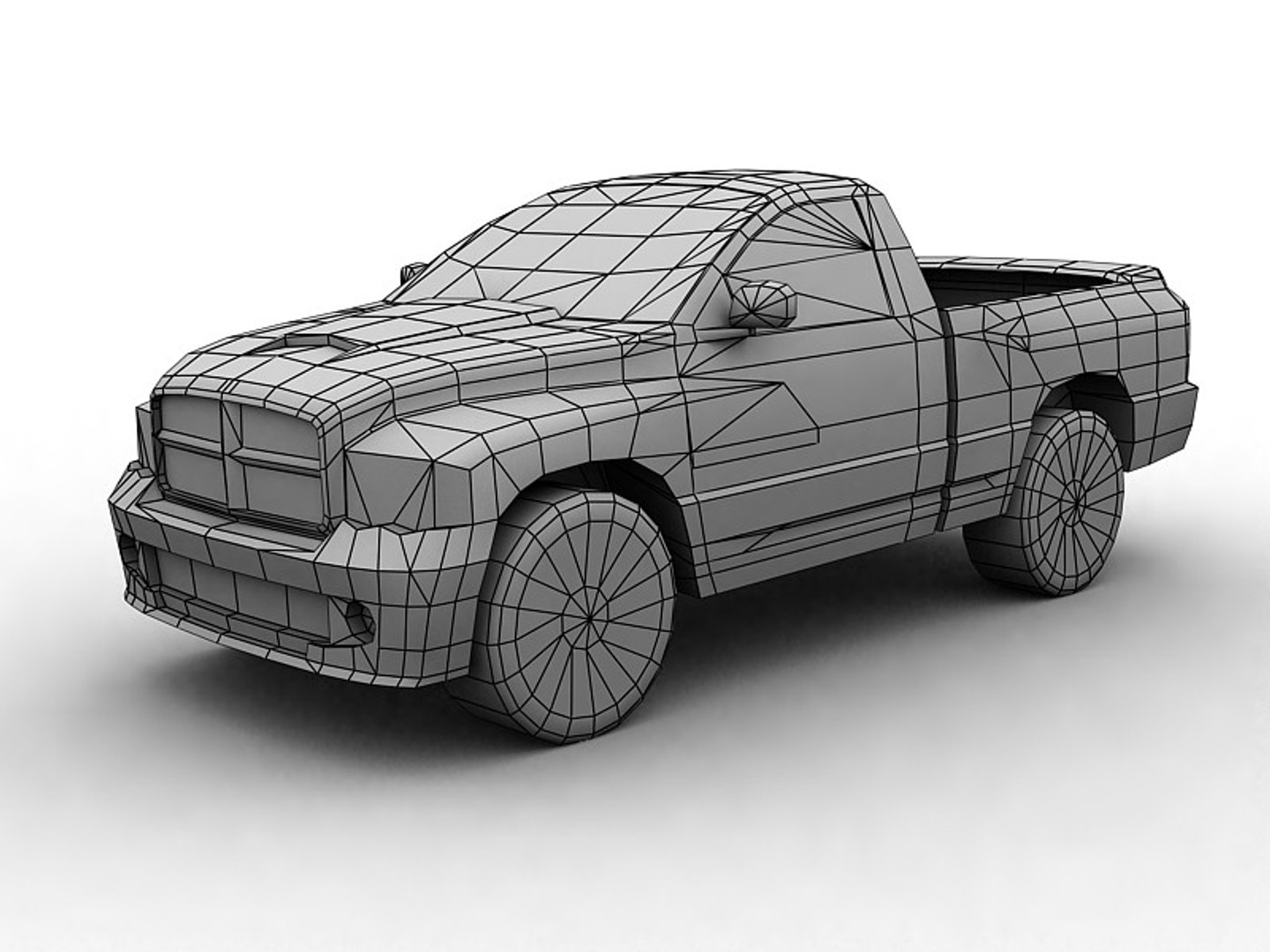 Pickup Truck Dodge Ram 3d Model