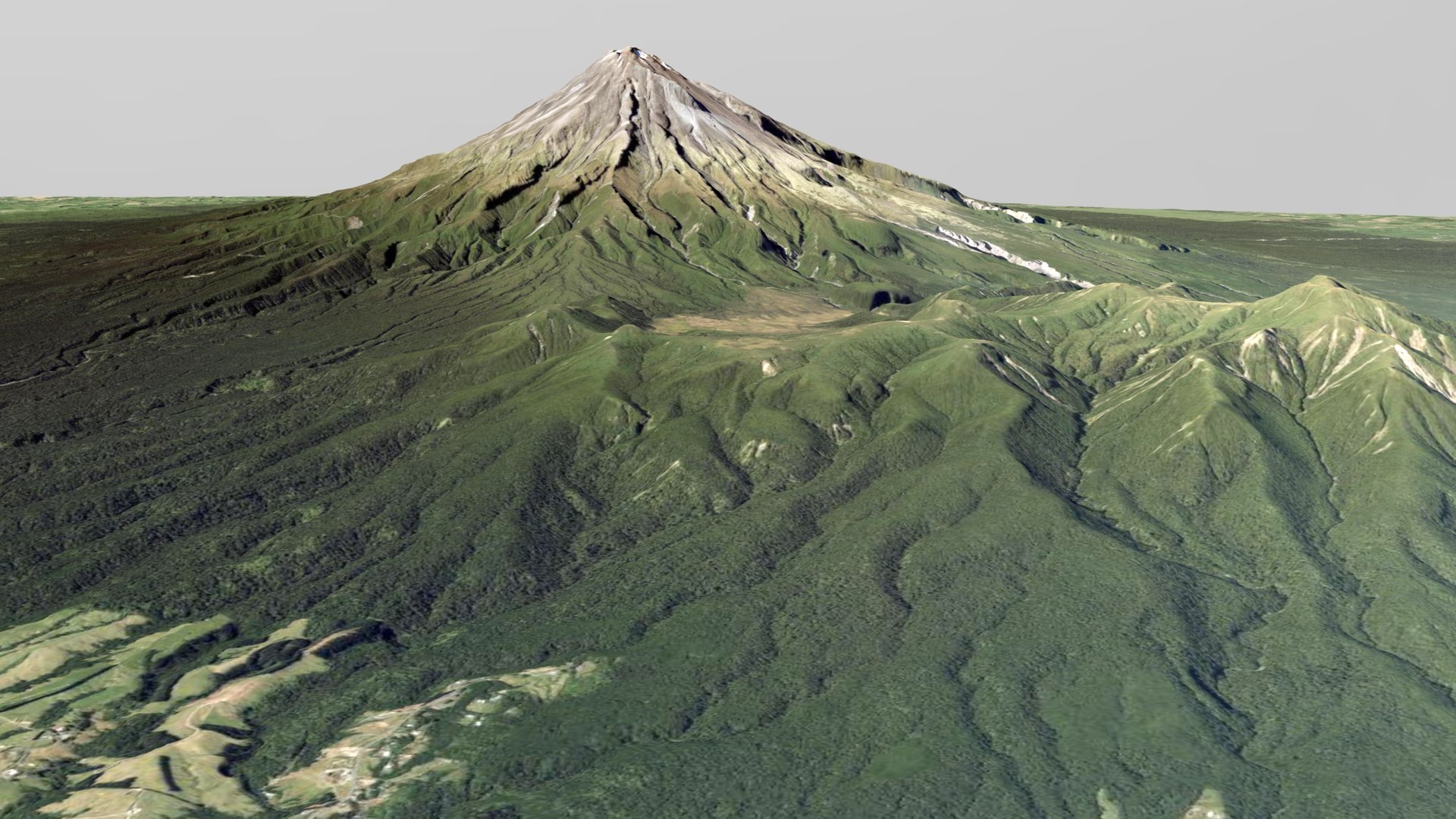3D Model Mountain Landscape Volcano Taranaki New Zealand - TurboSquid ...