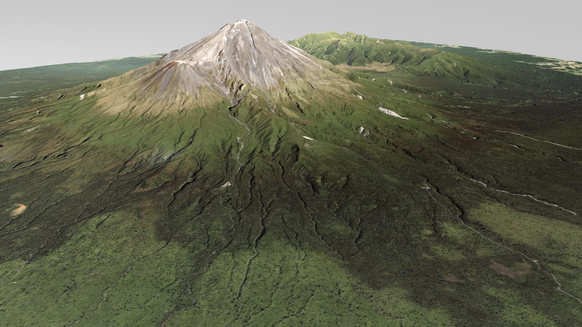 3D Model Mountain Landscape Volcano Taranaki New Zealand - TurboSquid ...