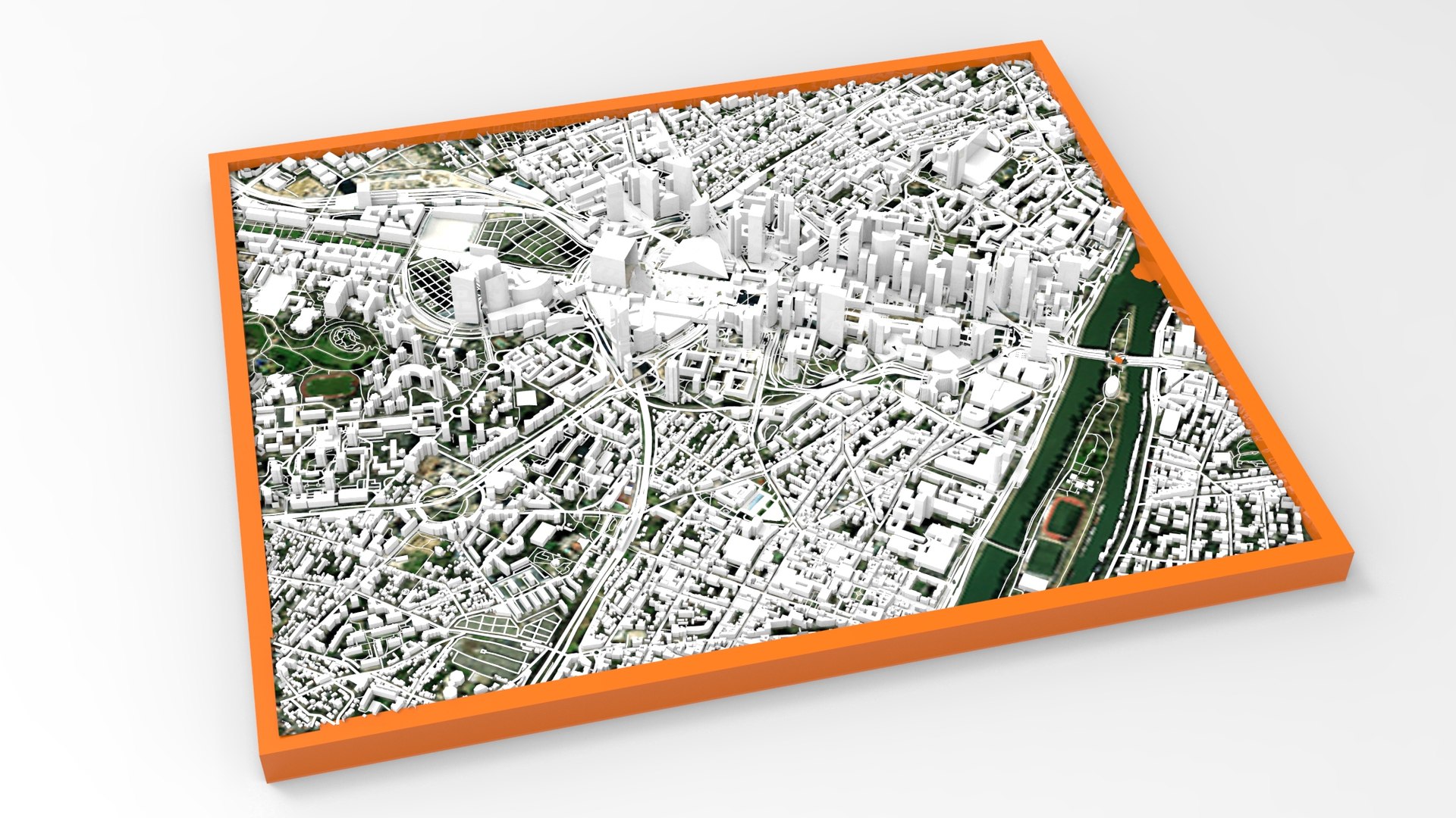 3D Model Cityscape Paris France - TurboSquid 2048214