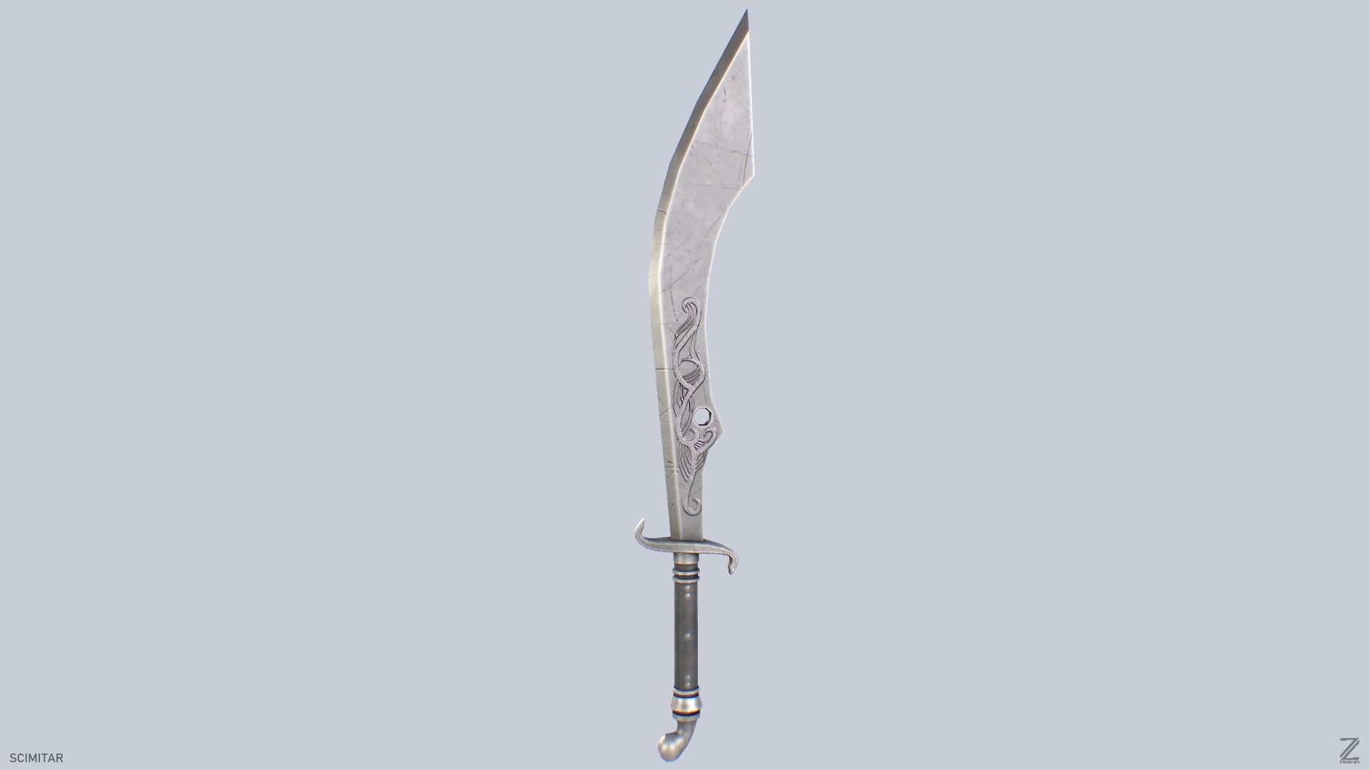 3D Scimitar Model - TurboSquid 2234854