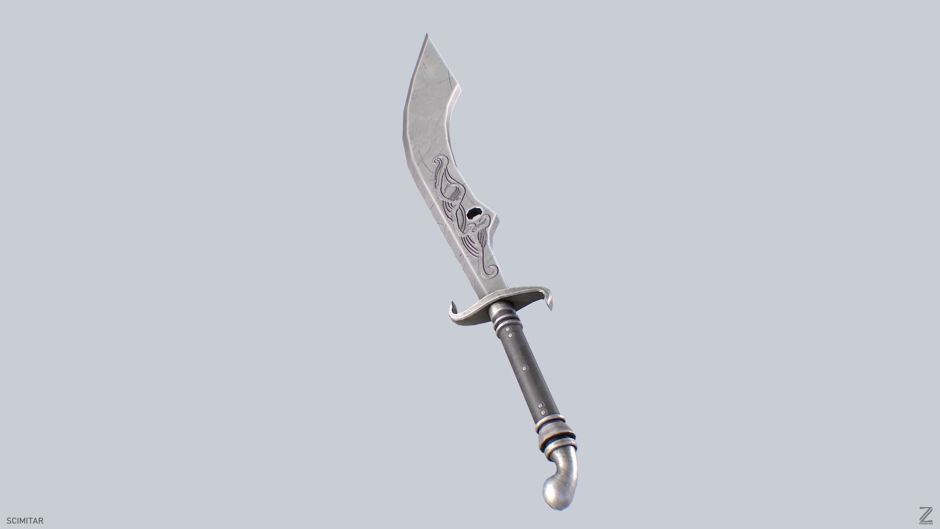 3D Scimitar Model - TurboSquid 2234854