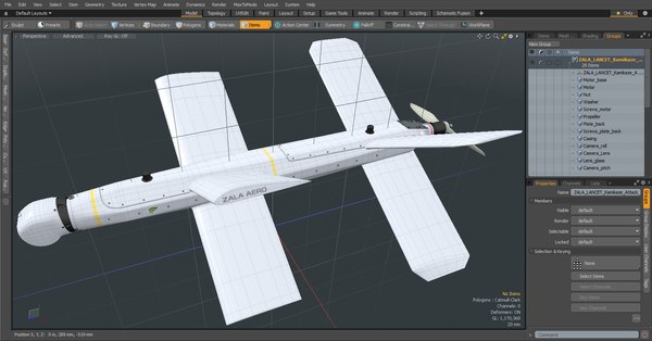 ZALA LANCET Kamikaze Attack Drone 3D - TurboSquid 1974408