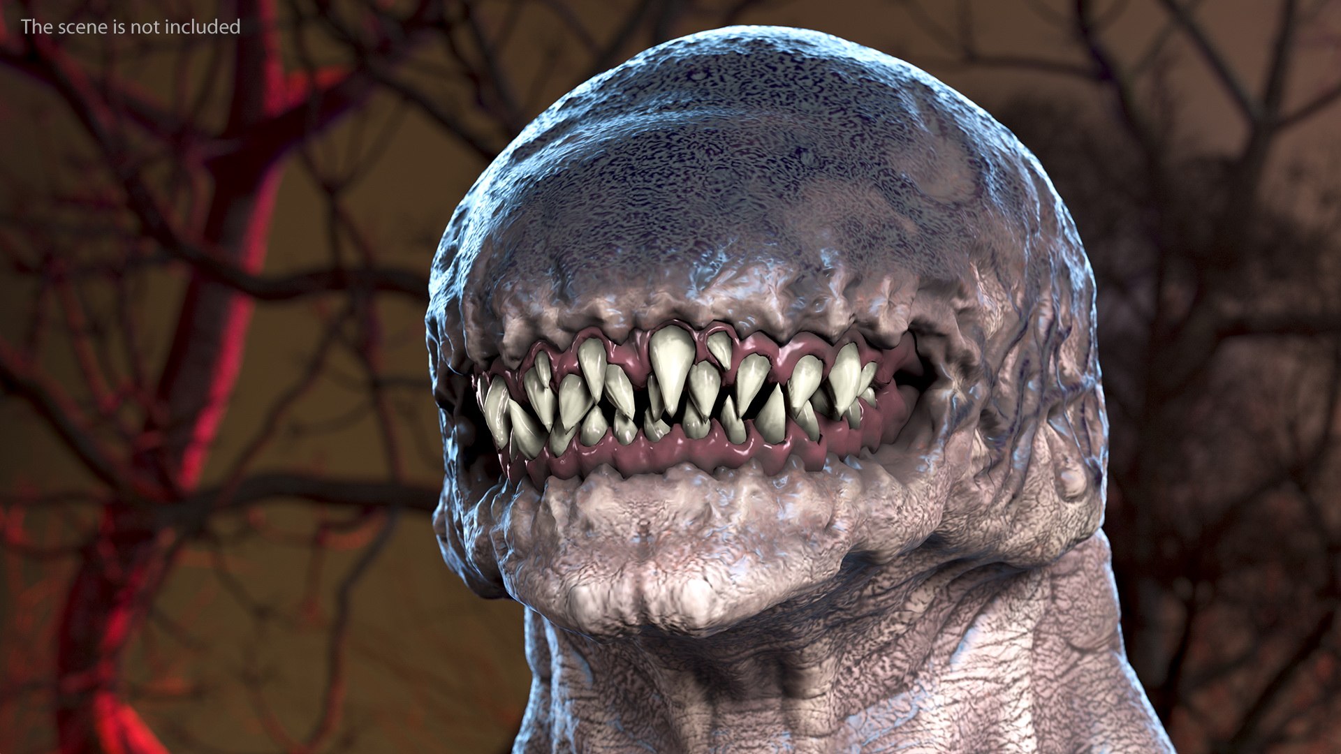 3D Model Monster Creature Head - TurboSquid 1700690