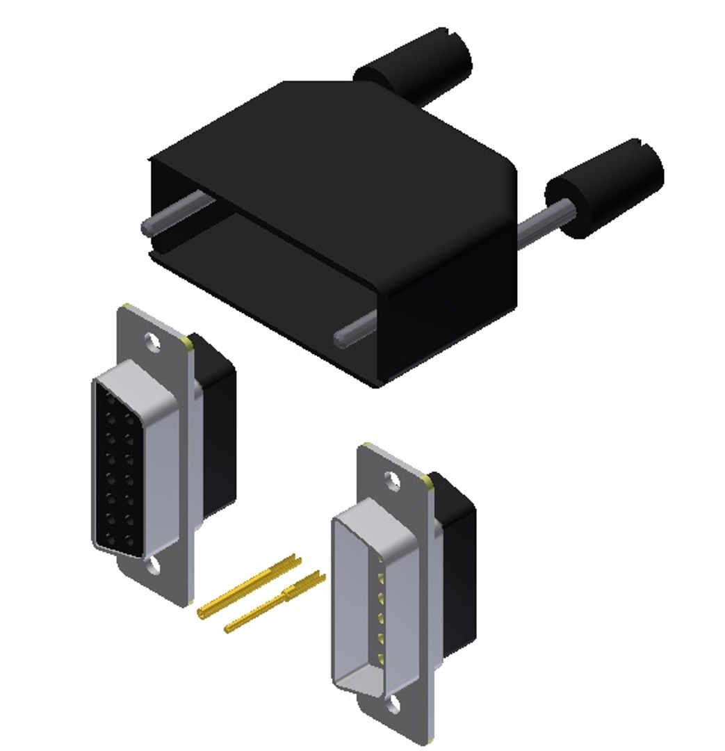 3d Model Db15 Connector Kit