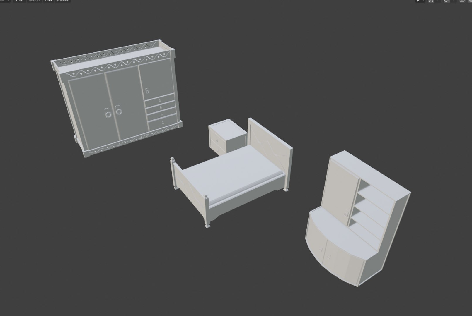 3D basic furniture - TurboSquid 1473976