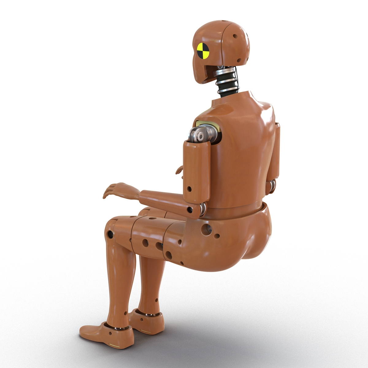 female crash test dummy 3d model