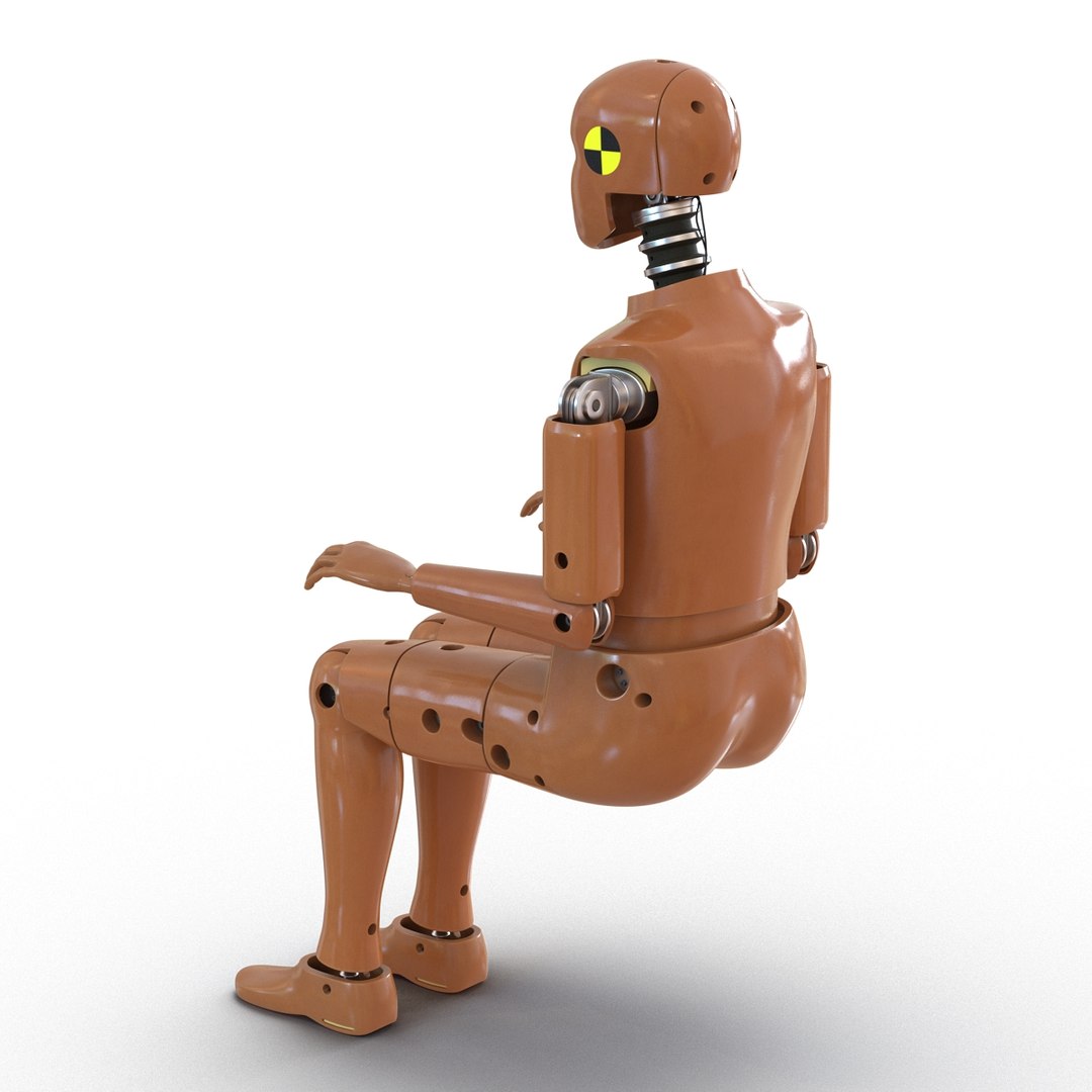 female crash test dummy 3d model
