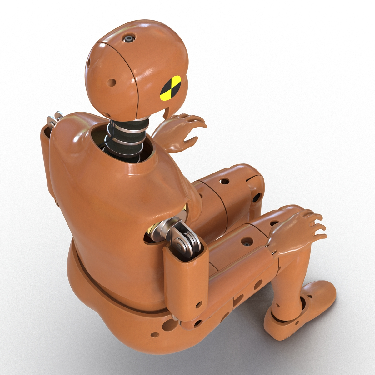 female crash test dummy 3d model