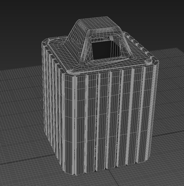 3d model of waste bin