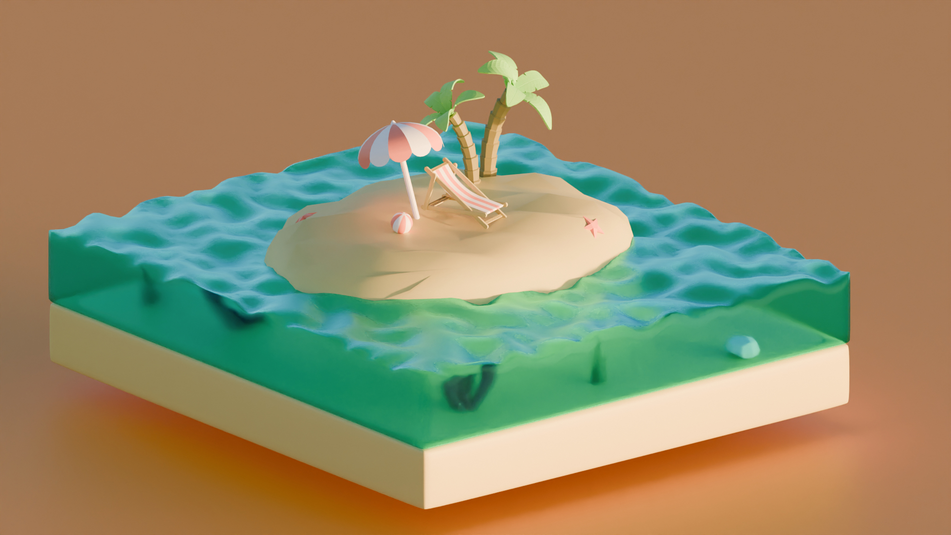 3D Low Poly Island - TurboSquid 2251388
