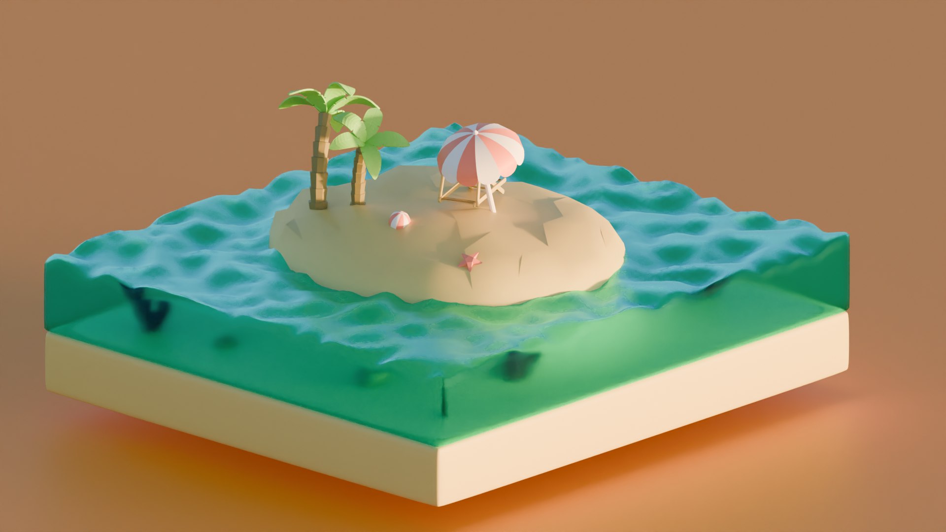 3D Low Poly Island - TurboSquid 2251388