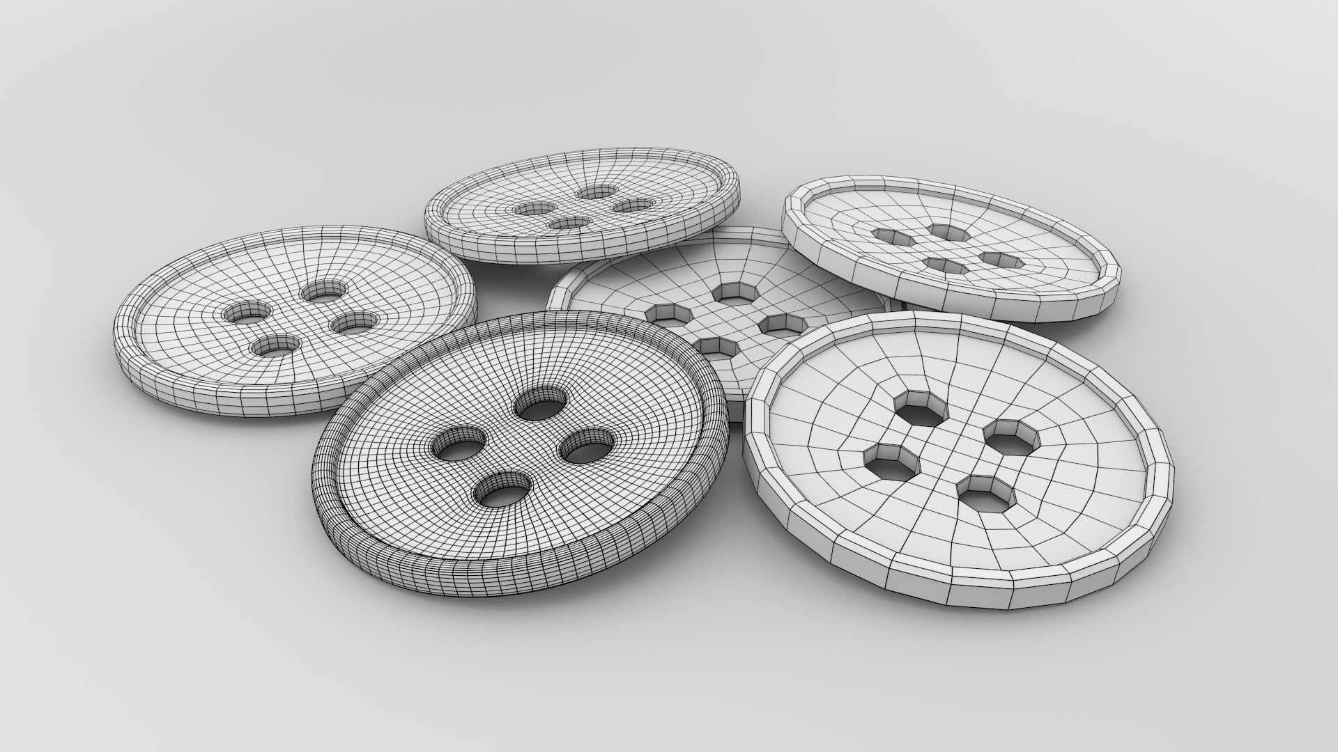 botton 3d model