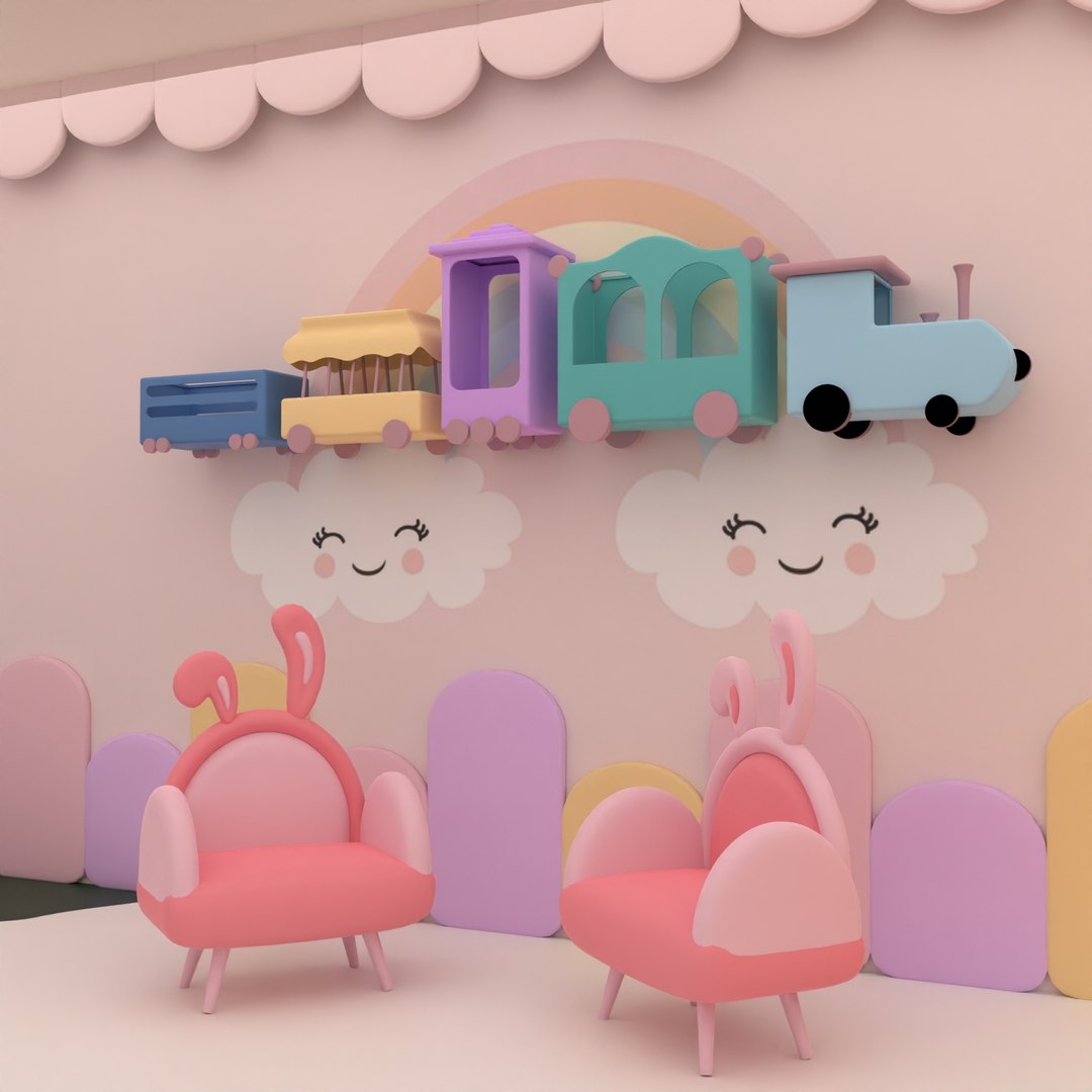 3D Stylized Kids Room Model - TurboSquid 2178708