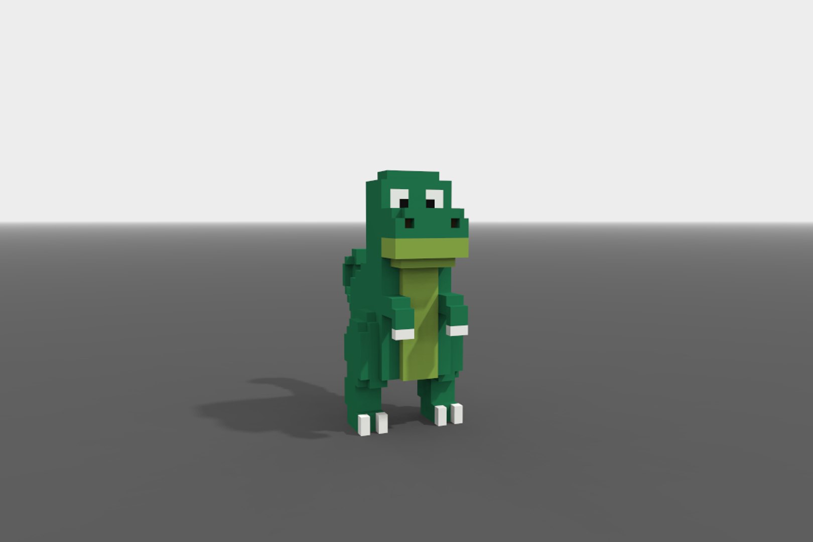 3D Voxel Dinosaur Low-poly - TurboSquid 1239155