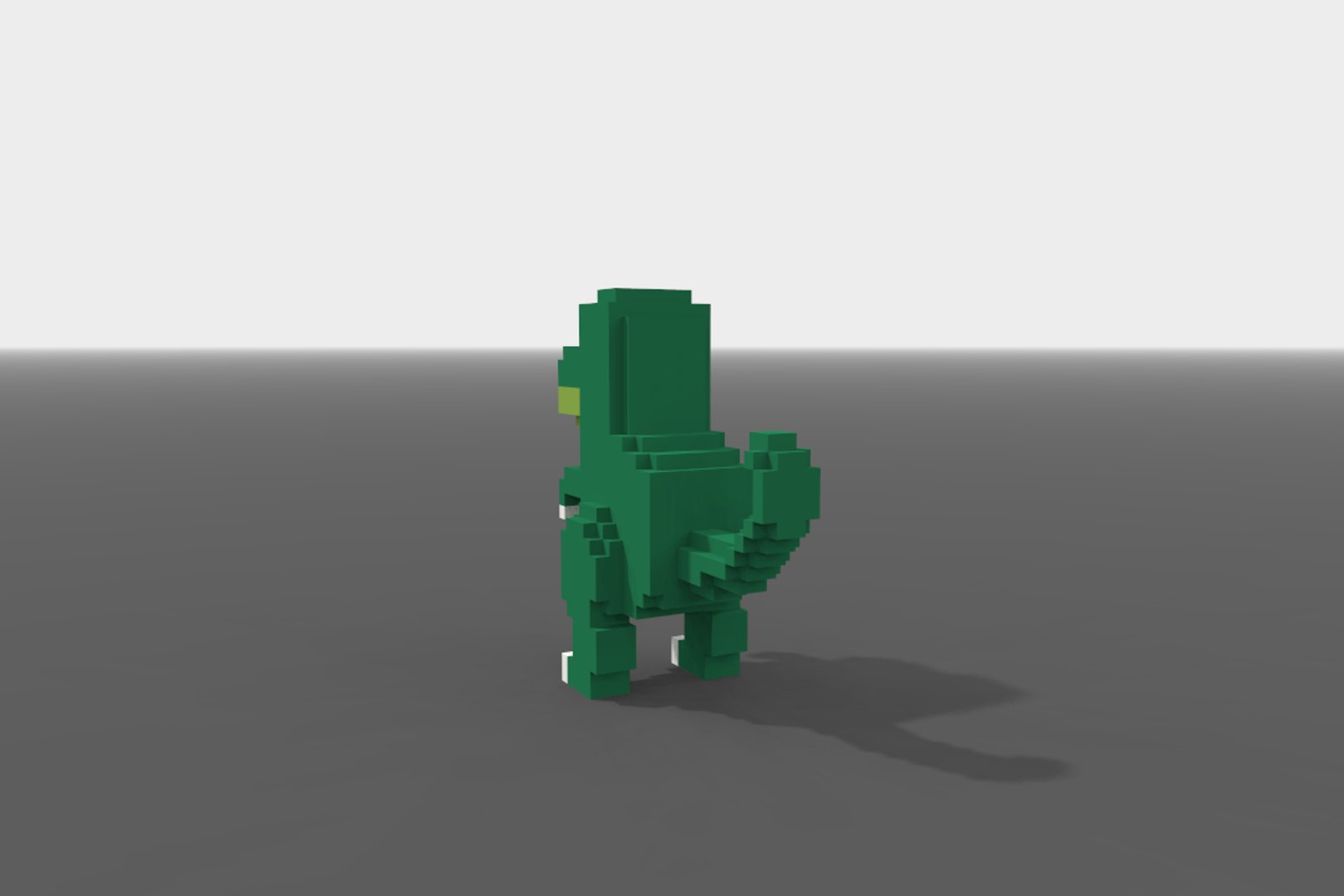 3D Voxel Dinosaur Low-poly - TurboSquid 1239155