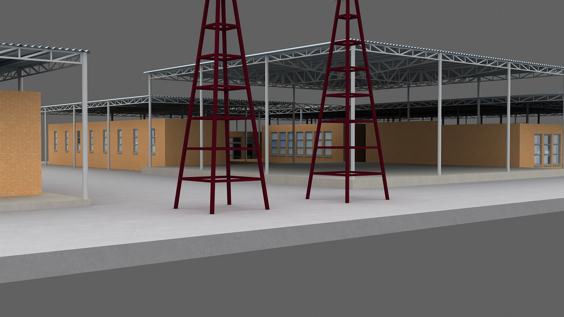 3D Rural Primary School Model - TurboSquid 1812117