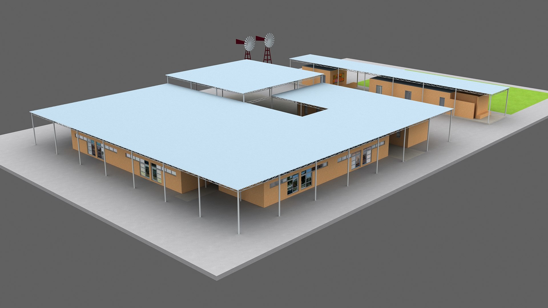 3D Rural Primary School model - TurboSquid 1812117