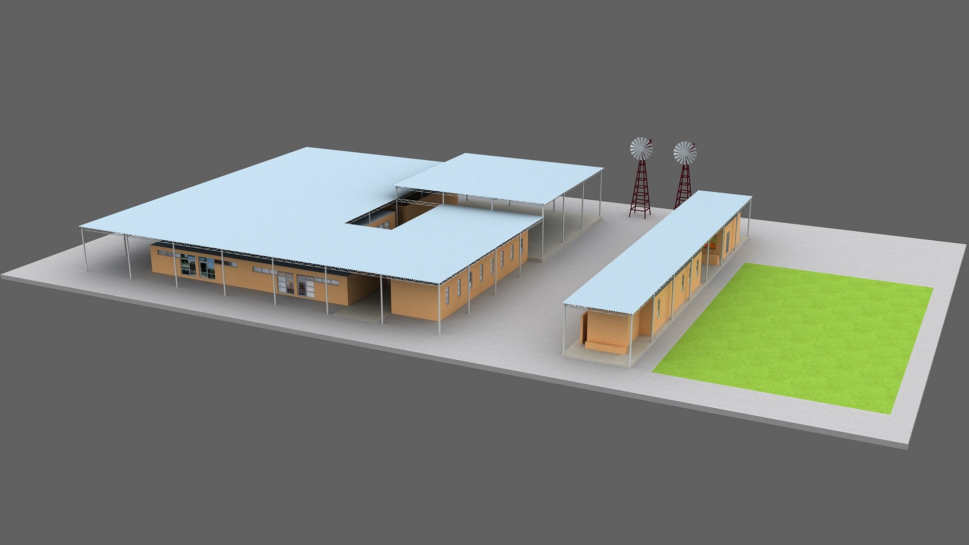 3D Rural Primary School model - TurboSquid 1812117