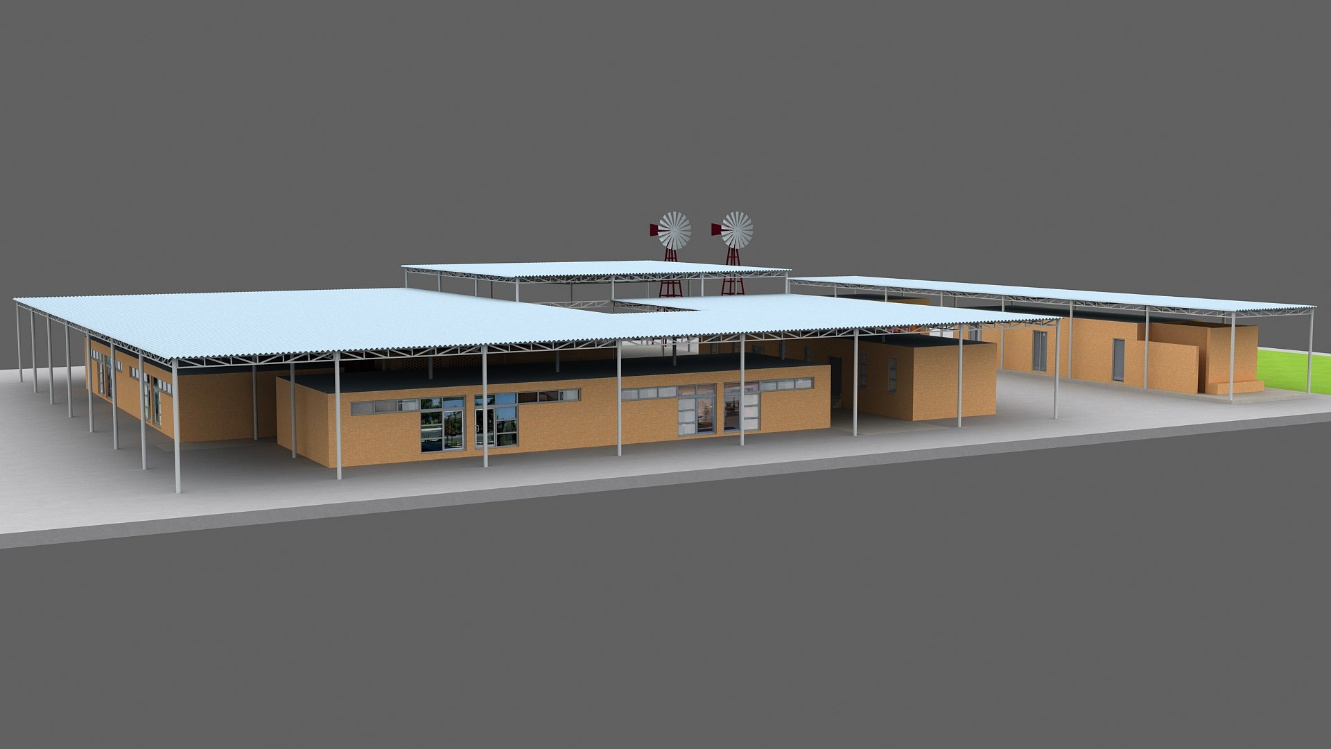 3D Rural Primary School Model - TurboSquid 1812117
