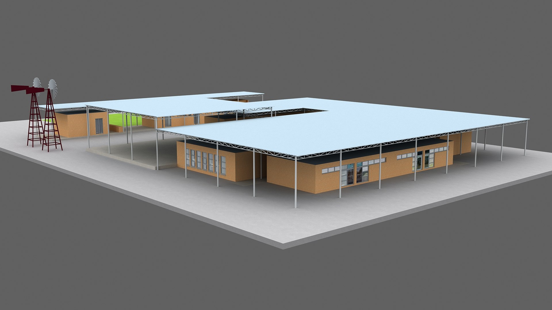 3D Rural Primary School Model - TurboSquid 1812117