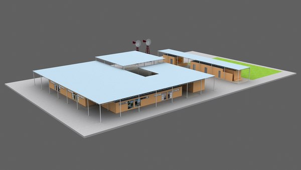3D Rural Primary School model - TurboSquid 1812117