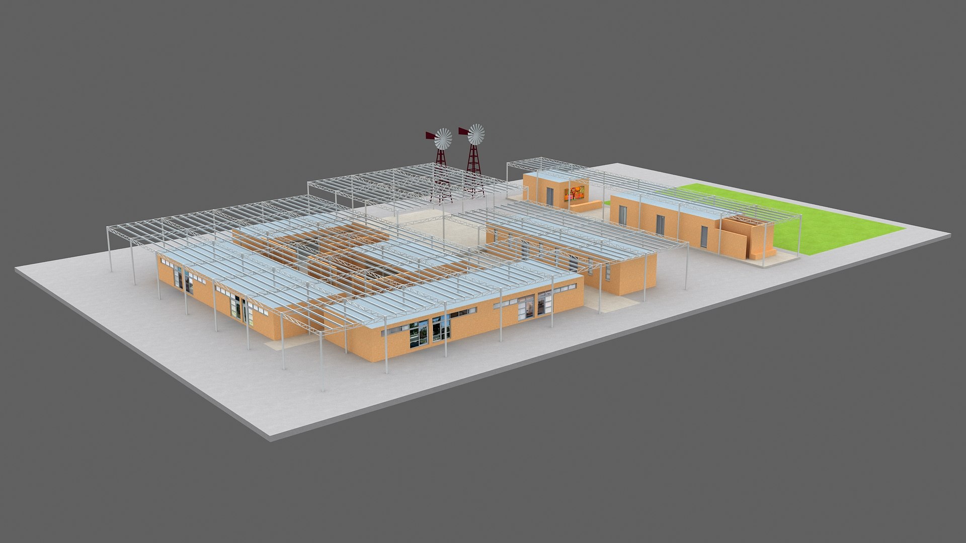 3D Rural Primary School Model - TurboSquid 1812117