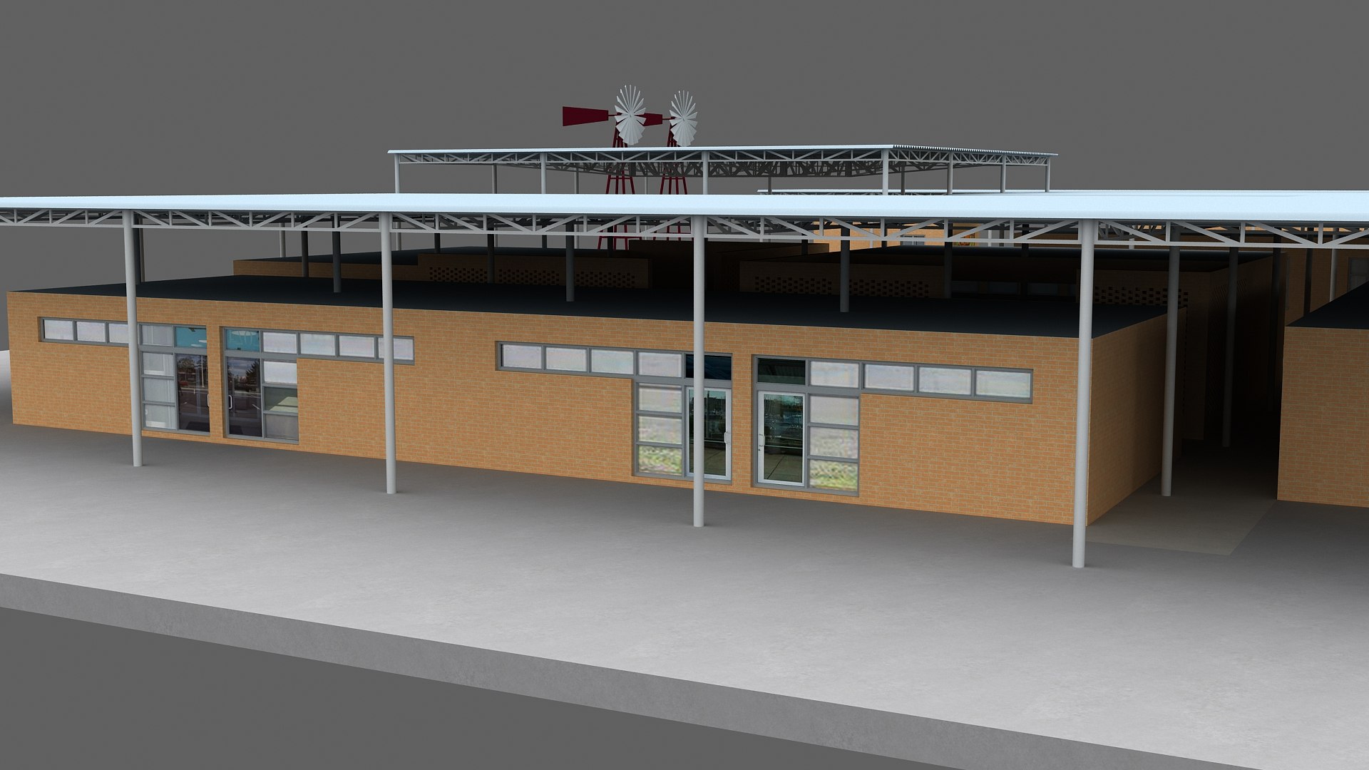 3D Rural Primary School Model - TurboSquid 1812117