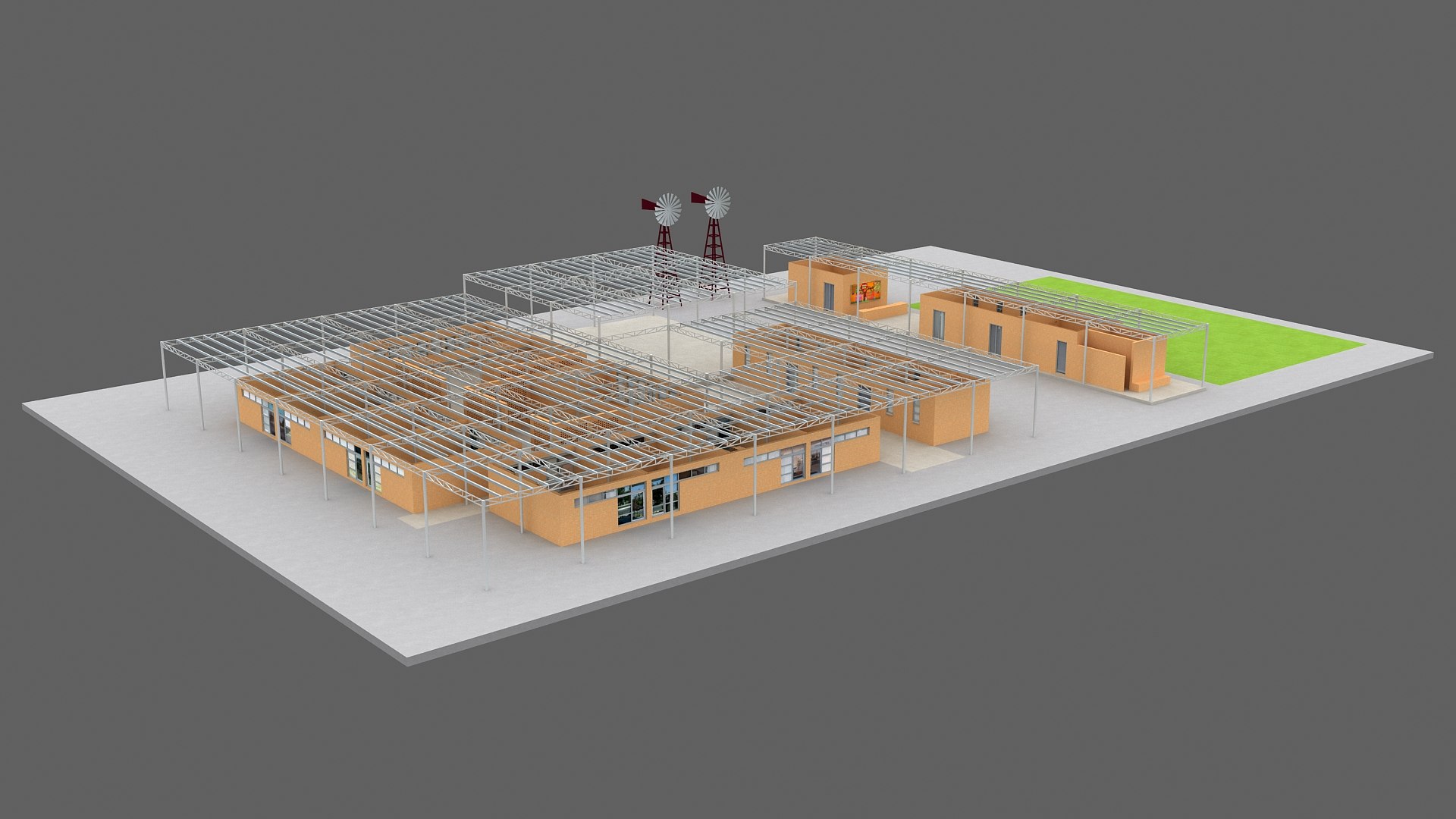 3D Rural Primary School Model - TurboSquid 1812117