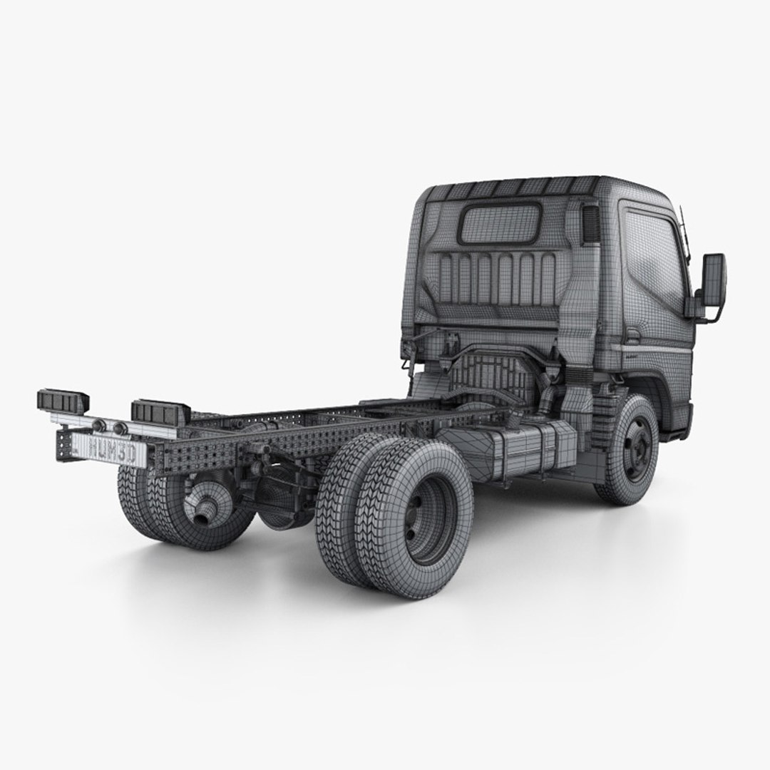 3D Mitsubishi Fuso Canter Superlow City Cab Chassis Truck L1 2019 model ...