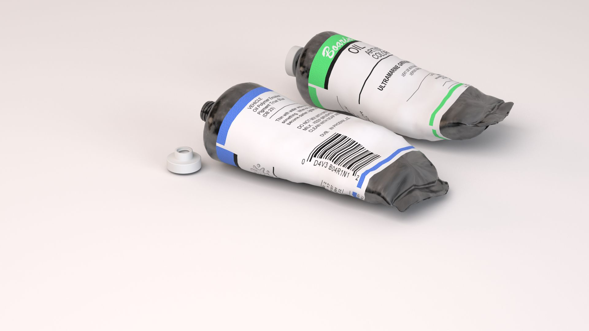 3d Paint Tube Model