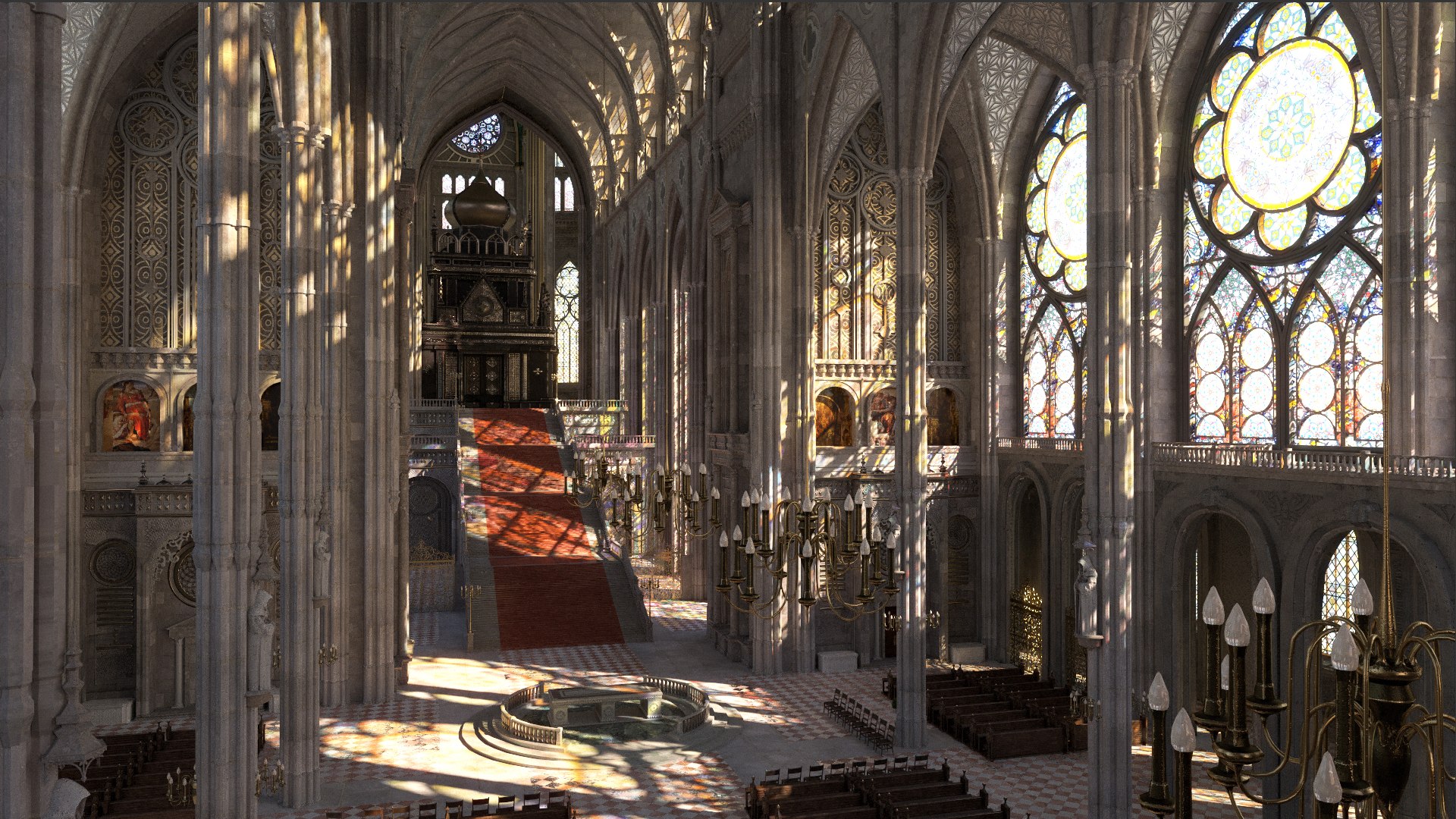 3D Conceptual Cathedral Low Poly - TurboSquid 2065763
