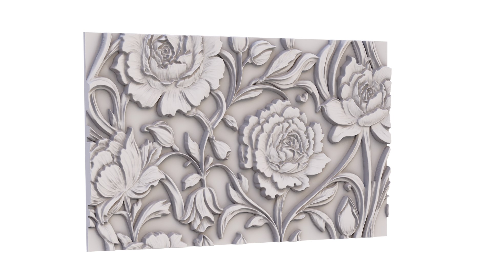 3D Decor Set Wall Panel Wall Relief Mural CNC 42 - TurboSquid 2270933