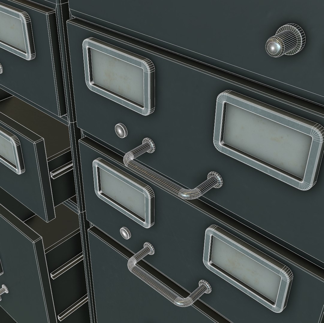 3d Filing Cabinet Model
