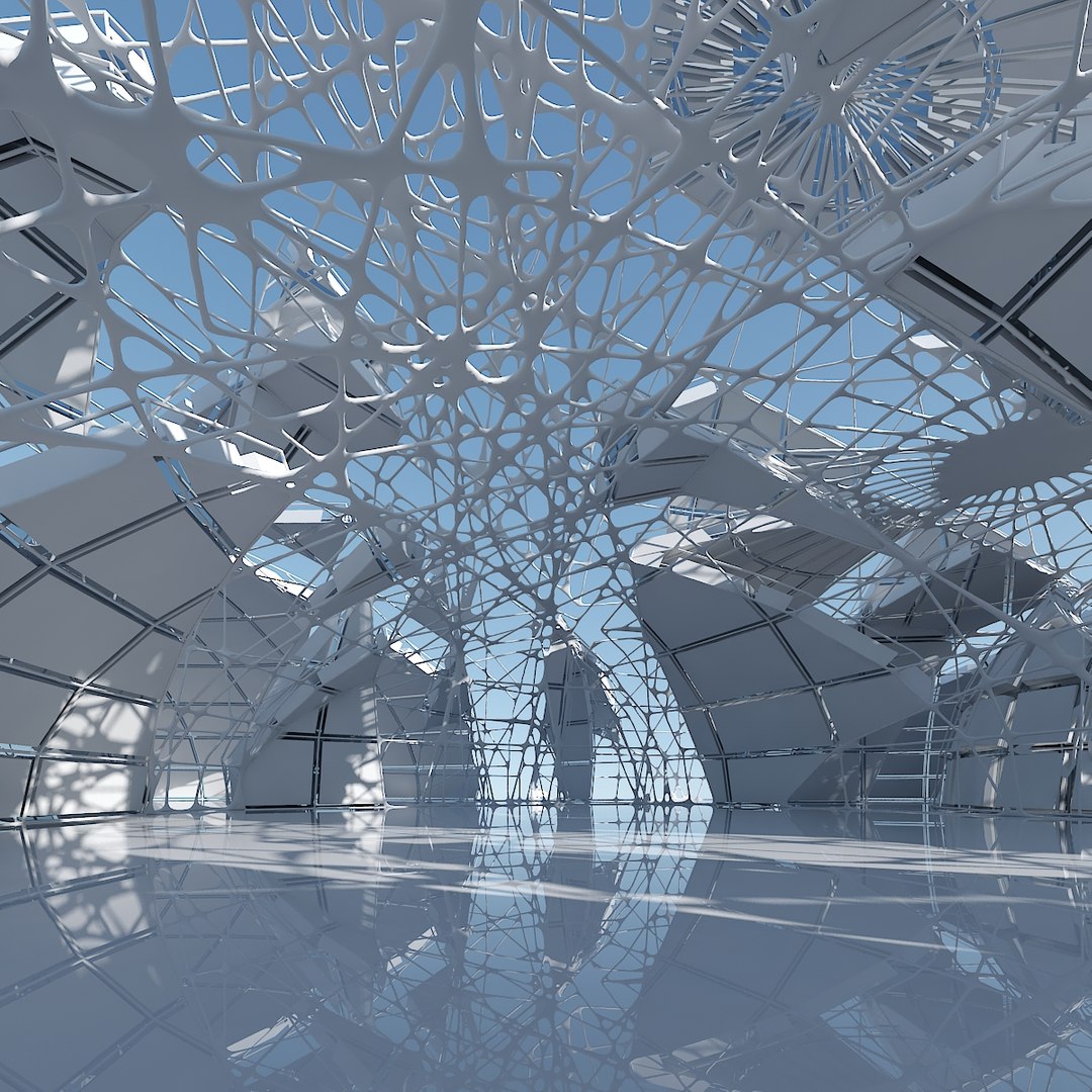 3D Futuristic Architectural Interior Model - TurboSquid 1513737