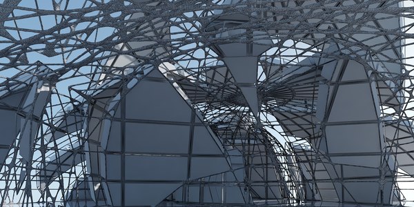 3D futuristic architectural interior model - TurboSquid 1513737