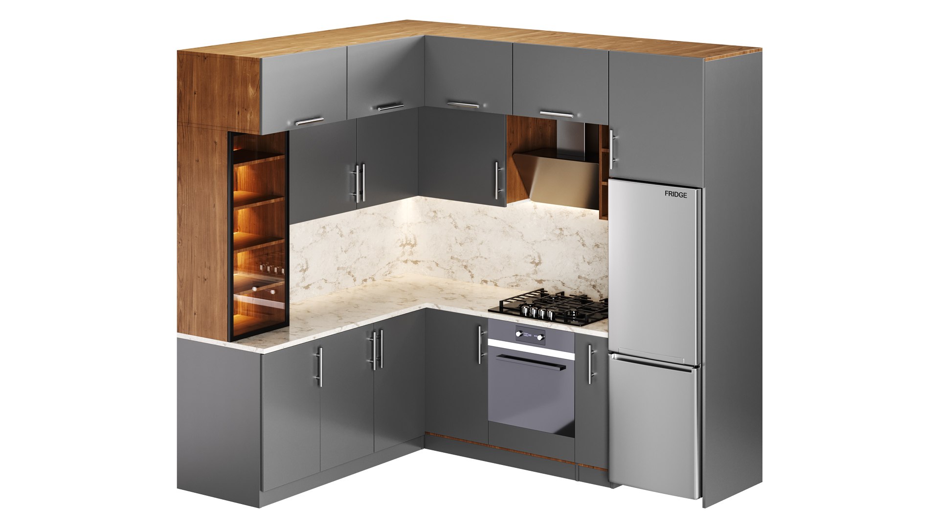 Modern Kitchen 09 3D Model - TurboSquid 2308865