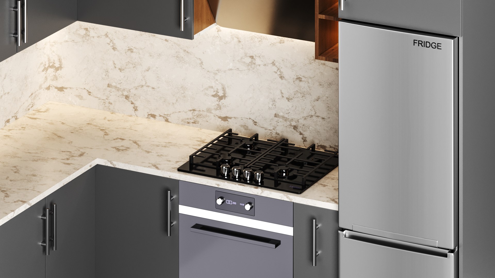 Modern Kitchen 09 3D Model - TurboSquid 2308865