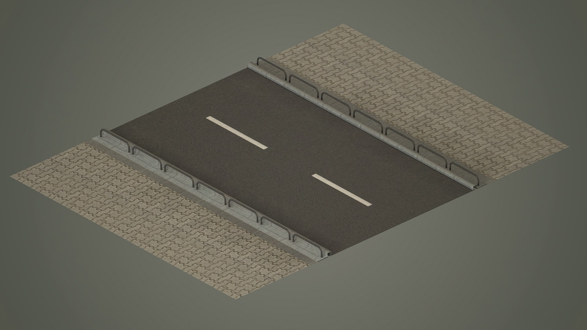 3D Pack Road Low Poly Game Ready Pole Board Traffic Sings City Model ...