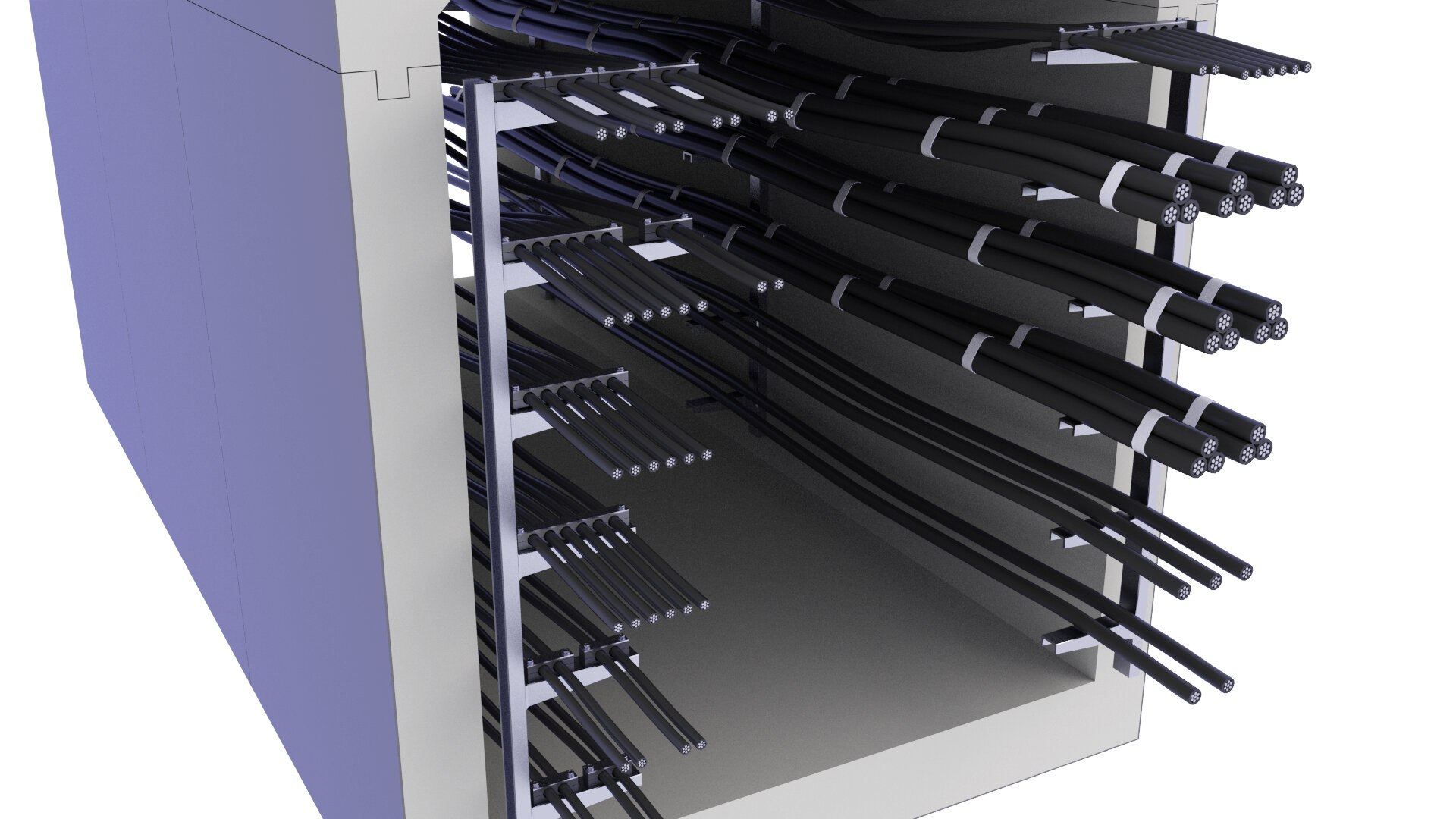 3D Concrete Tunnel Cables Technical - TurboSquid 1613865